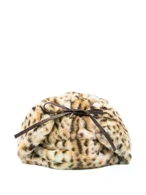 KANGOL Leopard Print Trapper Hat