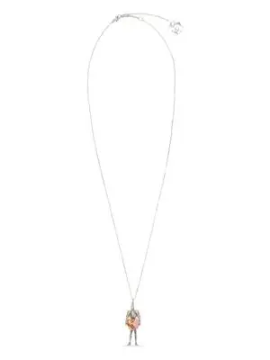 Burberry Equestrian Knight Pendant Necklace - Silver