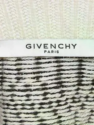 Givenchy Off-white Wool Fair Isle Turtleneck Sweater