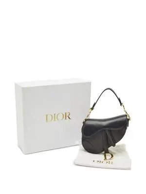 Dior Mini Saddle Shoulder Bag - Black