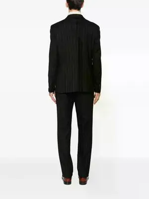Tagliatore Pinstripe Suit - Black