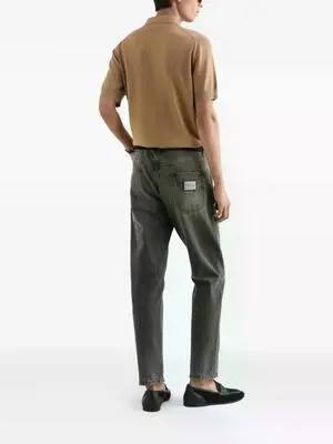 Dolce & Gabbana Appliqué Short-sleeve Polo Shirt - Neutrals