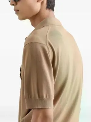 Dolce & Gabbana Appliqué Short-sleeve Polo Shirt - Neutrals