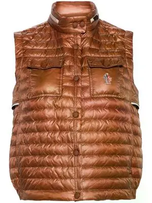 Moncler Gumiane Quilted Down Gilet - Red