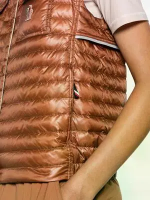 Moncler Gumiane Quilted Down Gilet - Red