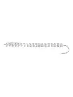 SELF-PORTRAIT Crystal Choker - Silver