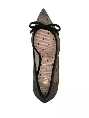 Red Valentino Pointed-toe Point D'esprit Pumps