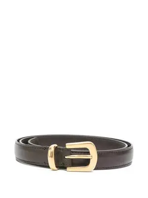 THE ROW Ring Buckle Leather Belt - Brown