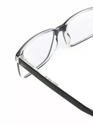 Nike Rectangle-frame Logo-print Eyeglasses