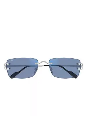 Cartier Metal-frame Rimless Sunglasses