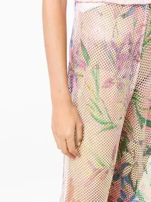 PatBO Iris Mesh-panel Trousers