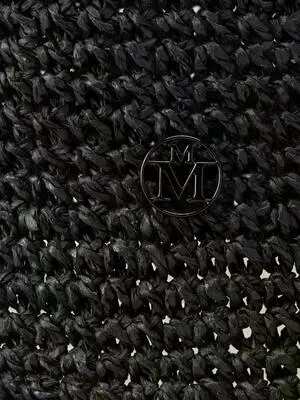 MAISON MICHEL Pablo Logo Hat - Black