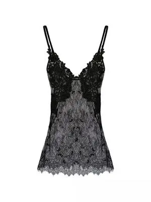 Alchemy Fashions Floral-lace Mini Dress - Black