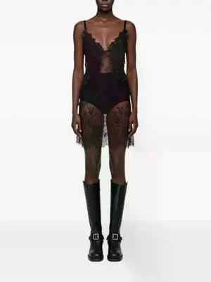 Alchemy Fashions Floral-lace Mini Dress