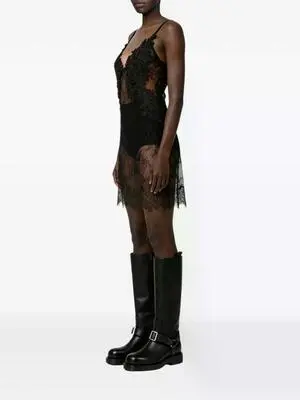 Alchemy Fashions Floral-lace Mini Dress