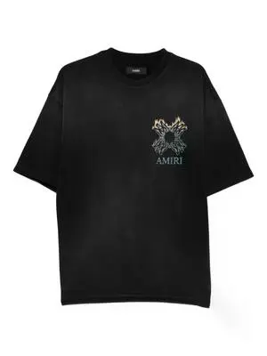 Amiri Ma Quad Flames T-shirt - Black