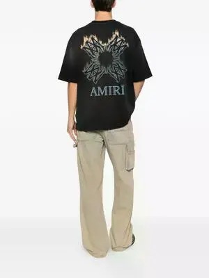 Amiri Ma Quad Flames T-shirt - Black