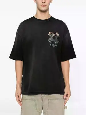 Amiri Ma Quad Flames T-shirt - Black