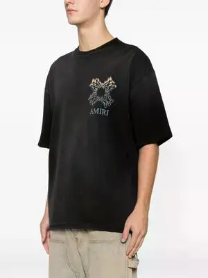 Amiri Ma Quad Flames T-shirt - Black