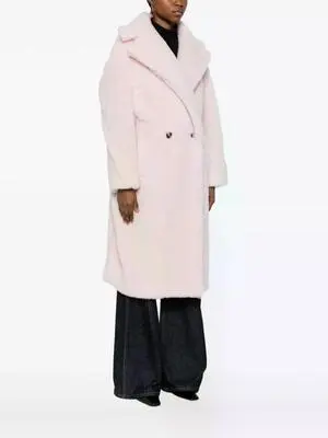Max Mara Tedgirl Double-breasted Coat - Pink