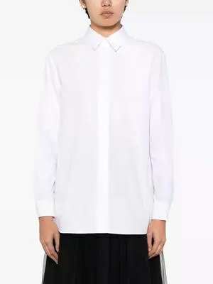 Red Valentino Tie-back Cotton Shirt