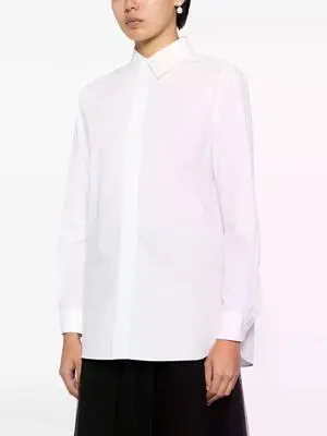 Red Valentino Tie-back Cotton Shirt
