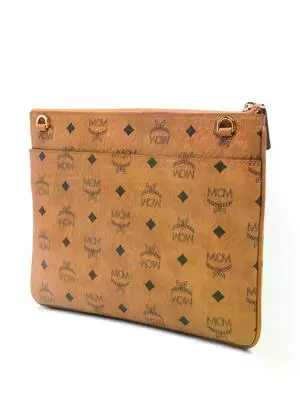 Mcm Visetos Monogram Clutch Bag
