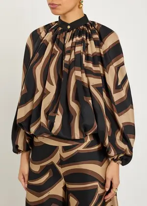 Emilio Pucci Printed Silk Blouse