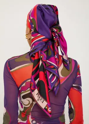 Emilio Pucci Printed Silk-twill Scarf