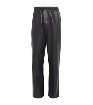 Amiri Leather Track Sweatpants