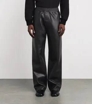 Amiri Leather Track Sweatpants