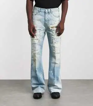 Amiri Repaired Bootcut Jeans