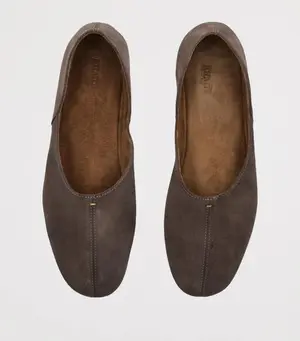 Khaite Suede Ballet Flats - Brown