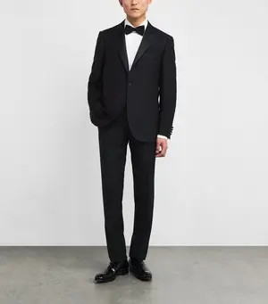 Canali Wool Tuxedo Trousers
