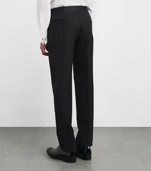 Canali Wool Tuxedo Trousers