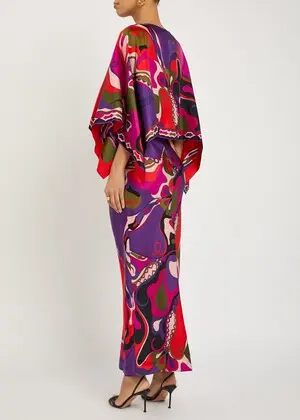 Emilio Pucci Printed Silk Maxi Dress
