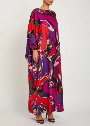 Emilio Pucci Printed Silk Gown
