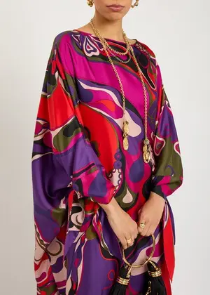 Emilio Pucci Printed Silk Gown