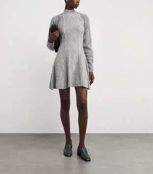Staud Wool-blend Charade Mini Dress