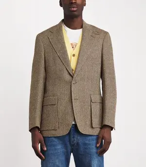 Polo Ralph Lauren Linen-blend Tailored Herringbone Blazer