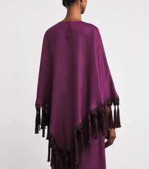 TALLER MARMO Linen Gloria Poncho