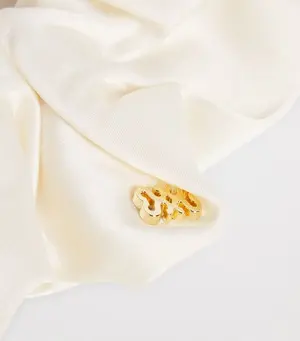Sandro Satin Scrunchie - Beige