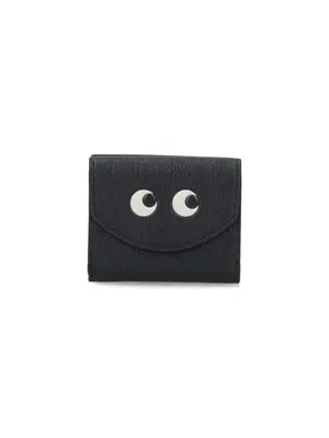 ANYA HINDMARCH Tri-fold Wallet "eyes - Black
