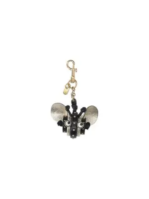 ANYA HINDMARCH Bee Keyring Charm - Black