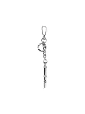 MAISON MARGIELA Dog Whistle Keyring Charm - Silver