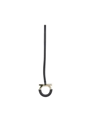 FERRAGAMO Gancini' Keyring Charm - Black