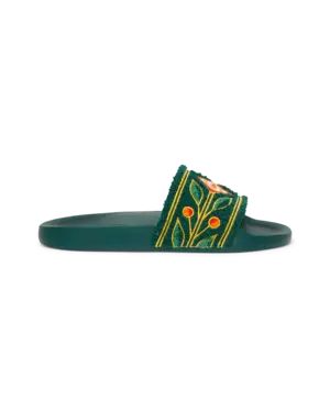 Casablanca Laurel Terry Slides - Multicolor