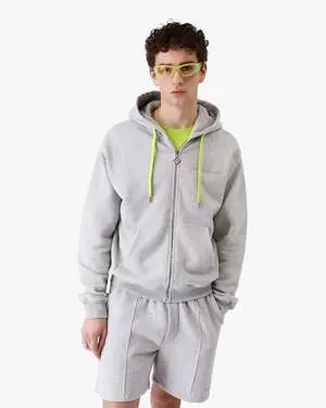 Casablanca Cashmere Blend Zip-up Hooded Sweatshirt - Multicolor