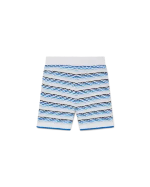 Casablanca Tuck Stitch Relaxed Shorts - Multicolor
