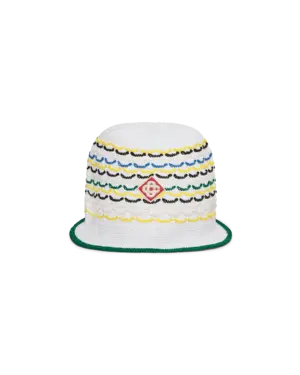 Casablanca Tuck Stitch Bucket Hat - Multicolor